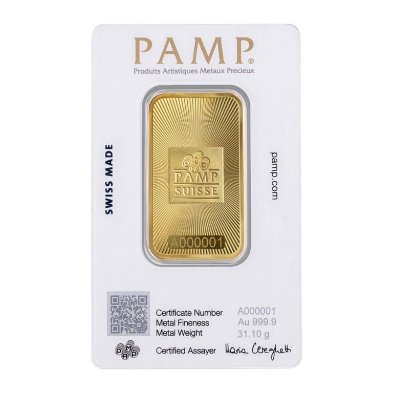 PAMP 100 Grams Gold Cast Bar